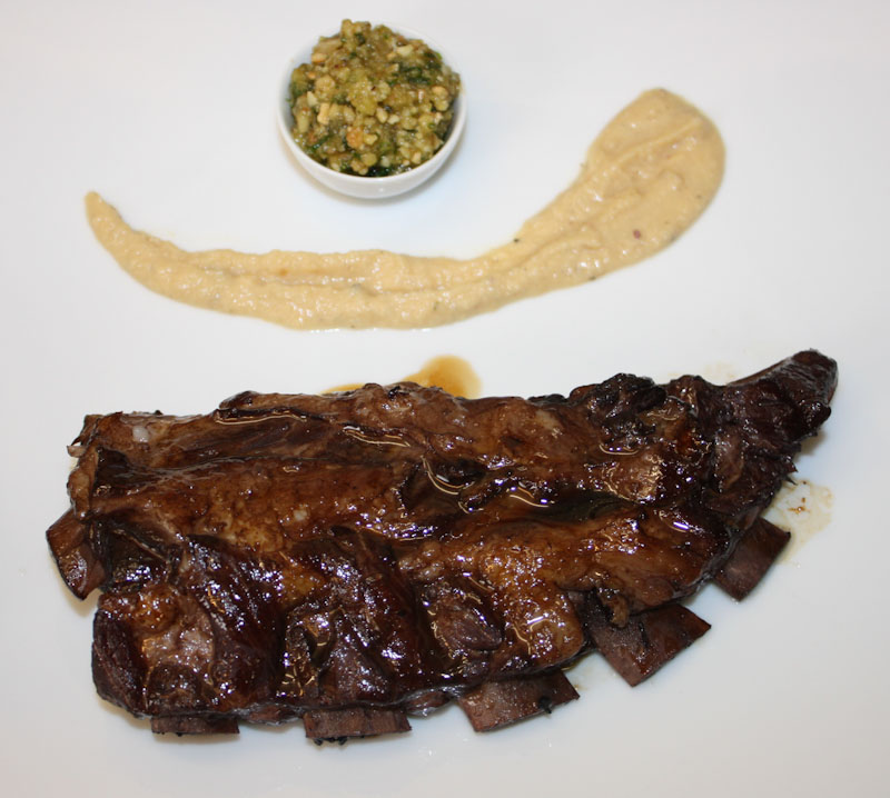 Costillas de cerdo lacadas acompañadas de puré de garbanzos – Cocinando ...